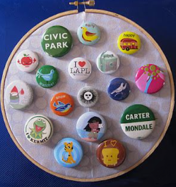 Order Funky Button Pins to Make Crafts